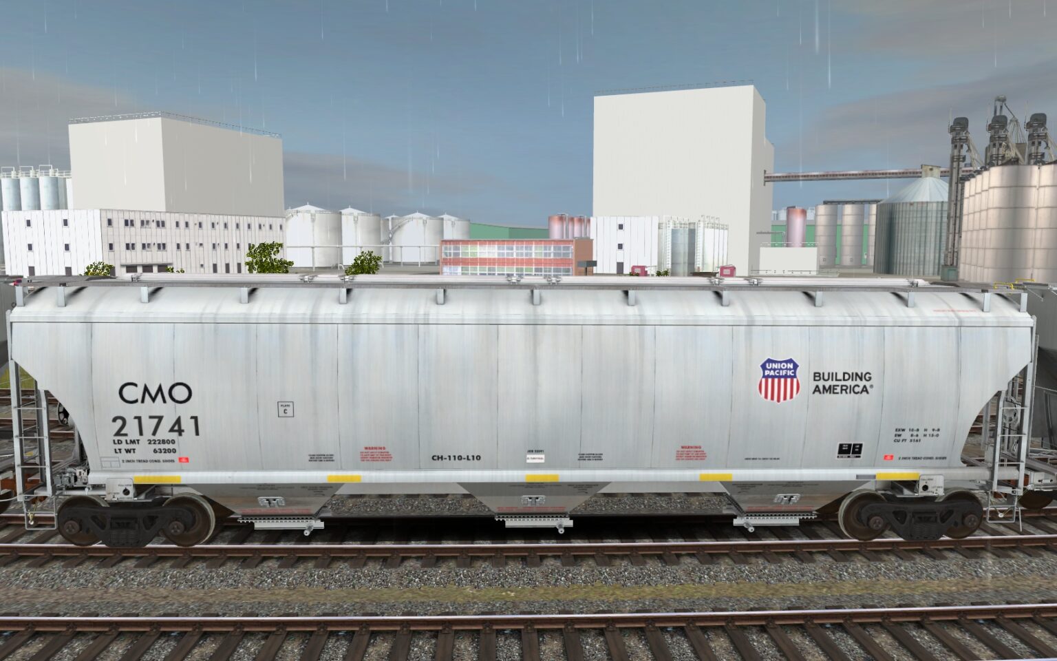 CHTT-CMO-UP Trinity 3-Bay Hopper Pack 1 - Virtual Railroad Mods
