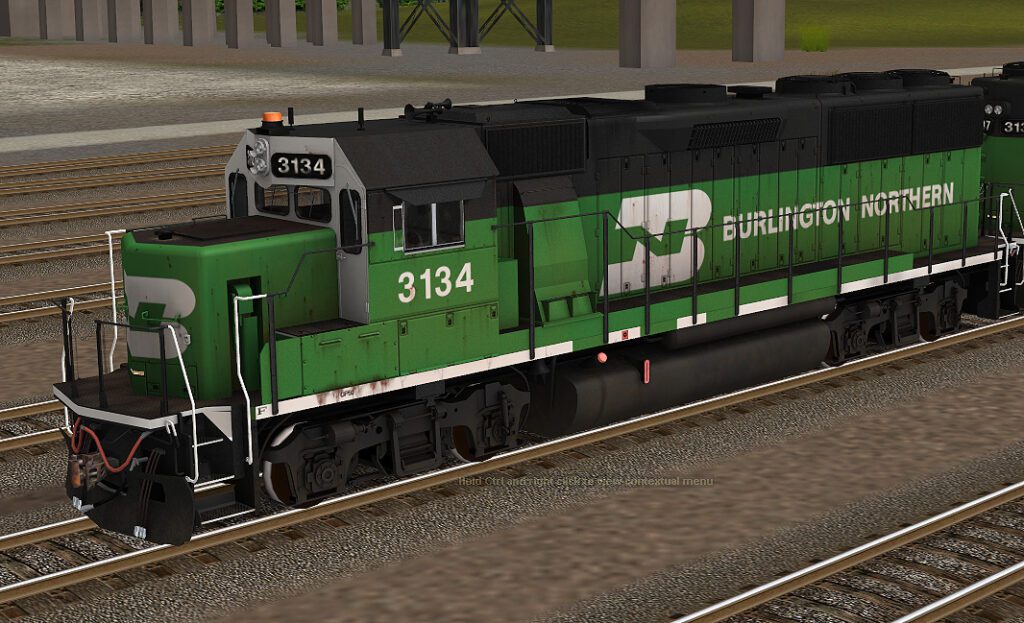 BN White Face GP50 Phase II - Virtual Railroad Mods