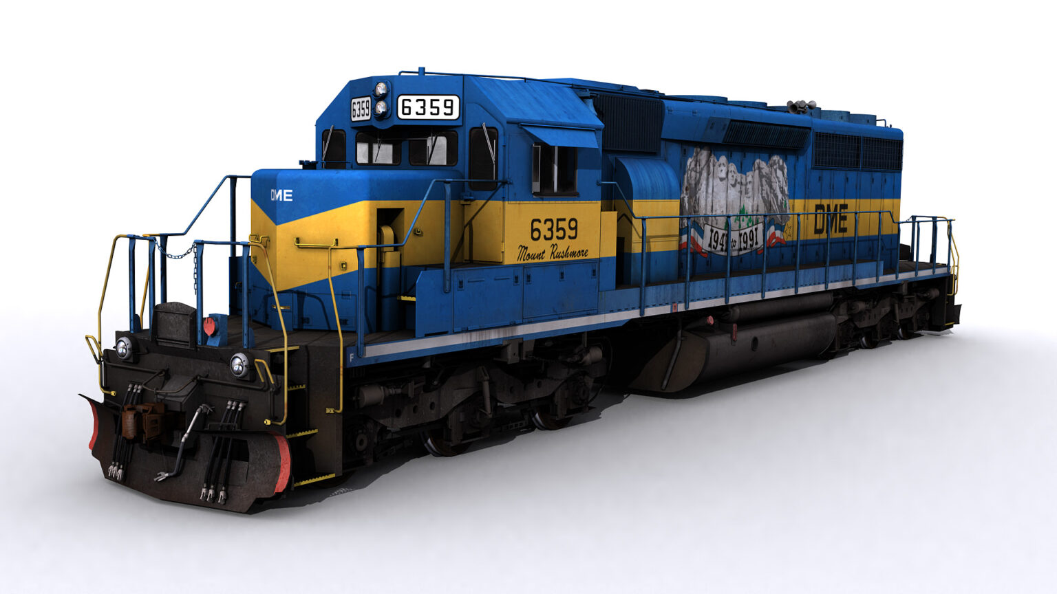 DME SD40-2 with Mt Rushmore - Virtual Railroad Mods