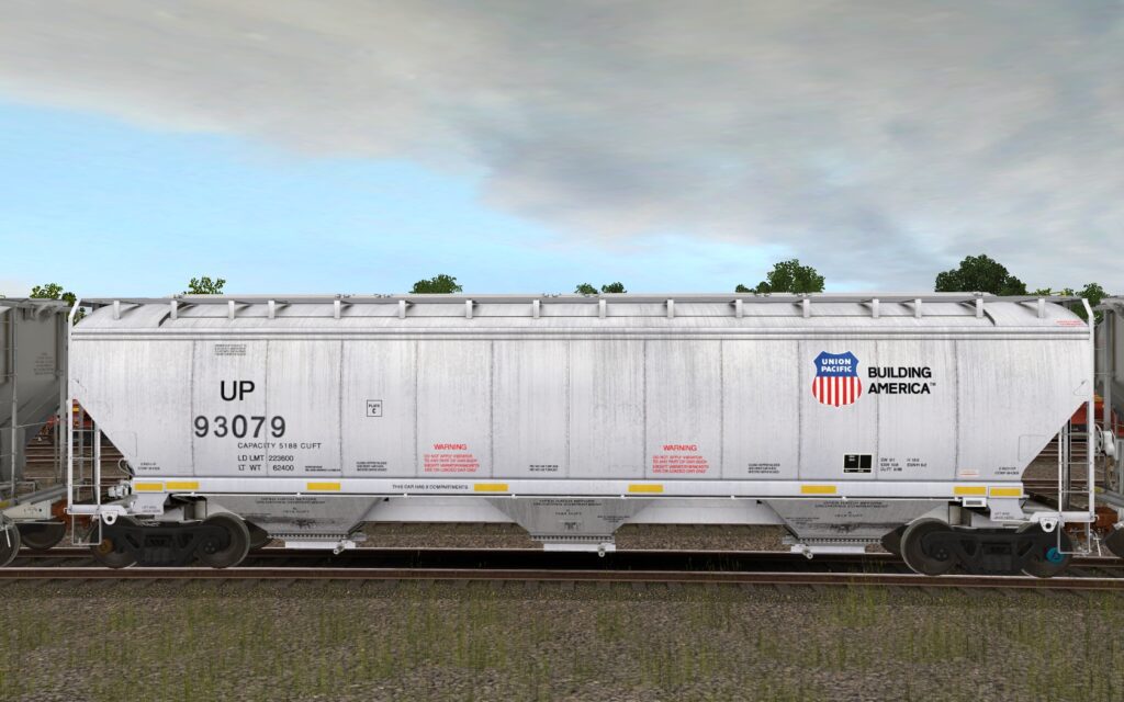 UP 93000-93574 Greenbrier 5188cf covered hopper - Virtual Railroad Mods