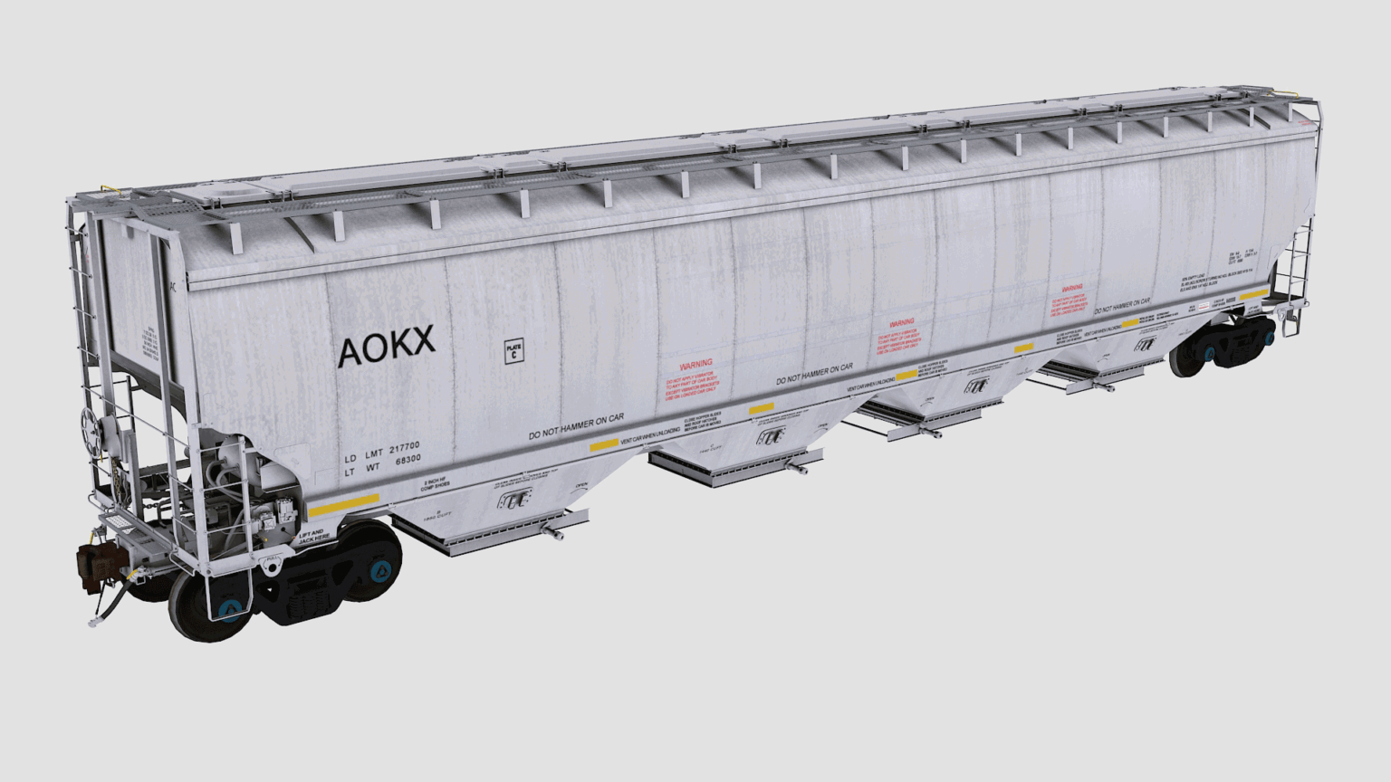 AOKX 78720-78969 Greenbrier 6580cf covered hopper - Virtual Railroad Mods