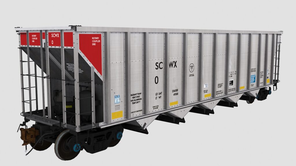 SCWX 6001-6300 FCA Autoflood 3 5-Bay Hopper - Virtual Railroad Mods