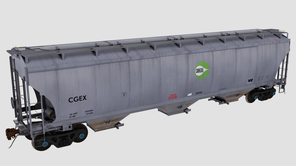 CGEX Trinity 3-Bay Covered Hopper - Virtual Railroad Mods