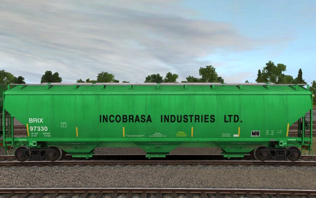 BRIX Trinity 5461cf 3-Bay Covered Hopper - Virtual Railroad Mods