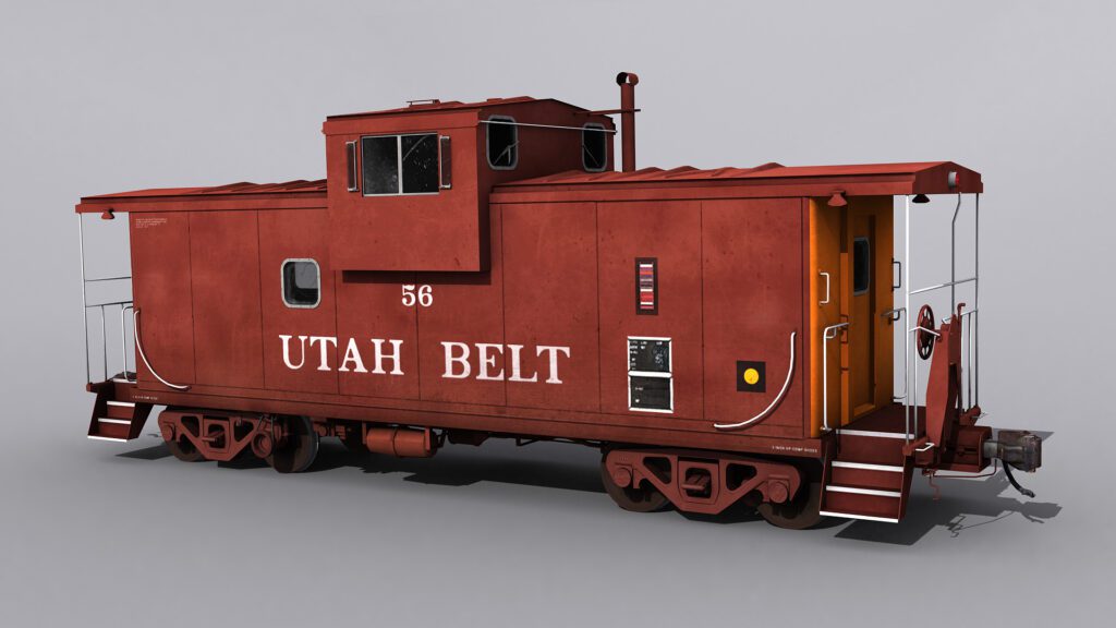 Utah Belt Wide Vision Caboose - Virtual Railroad Mods