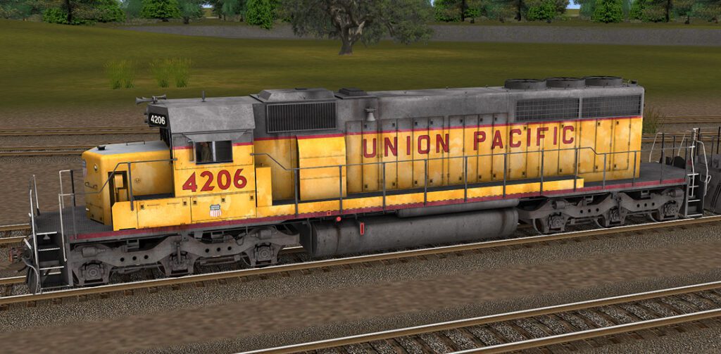 UP Block Lettering SD40-2 - Virtual Railroad Mods