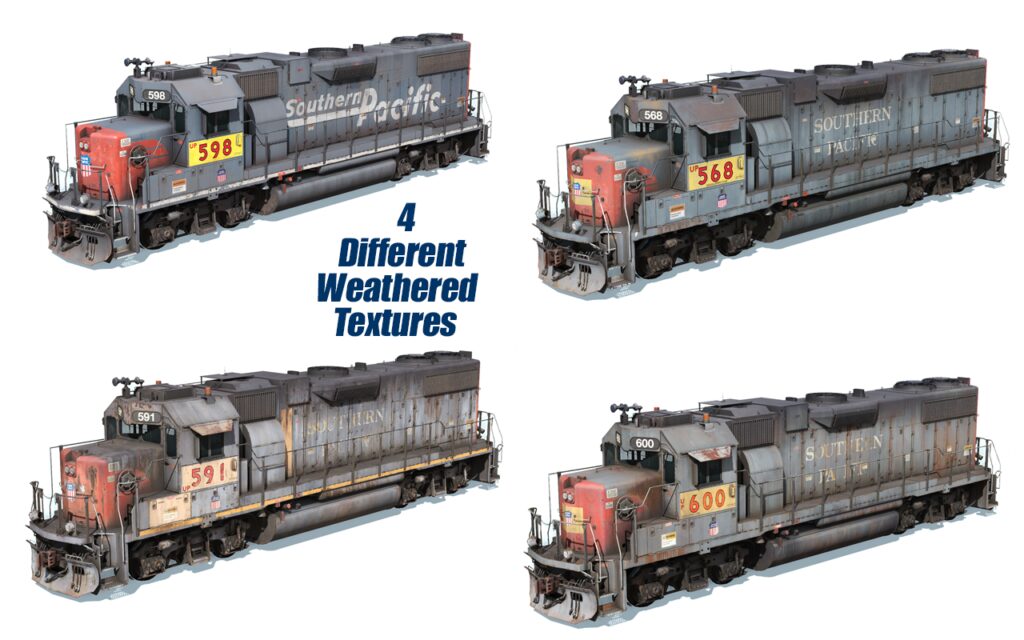 UP (EX-SP) Patched GP38-2 564-605 - Virtual Railroad Mods