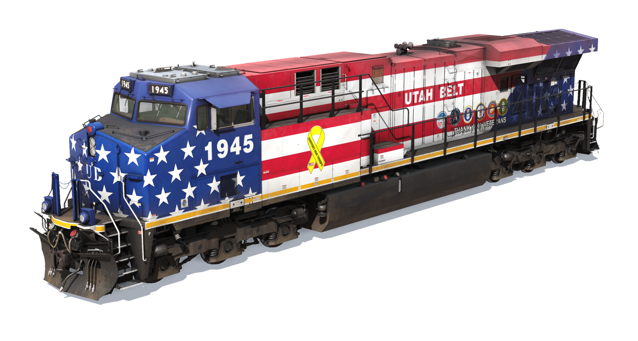 Utah Belt Heritage & Veterans ES44AC - Virtual Railroad Mods