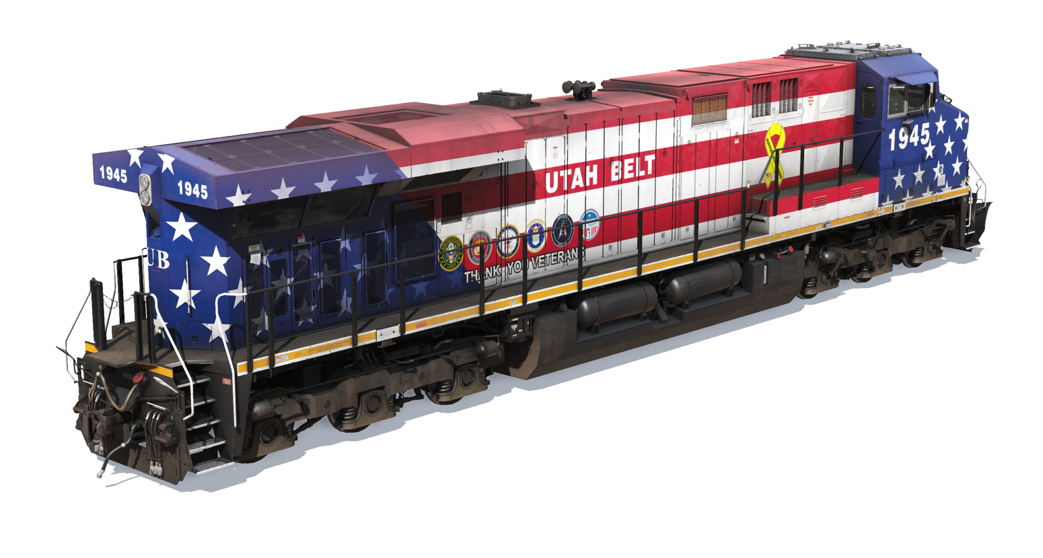 Utah Belt Heritage & Veterans ES44AC - Virtual Railroad Mods