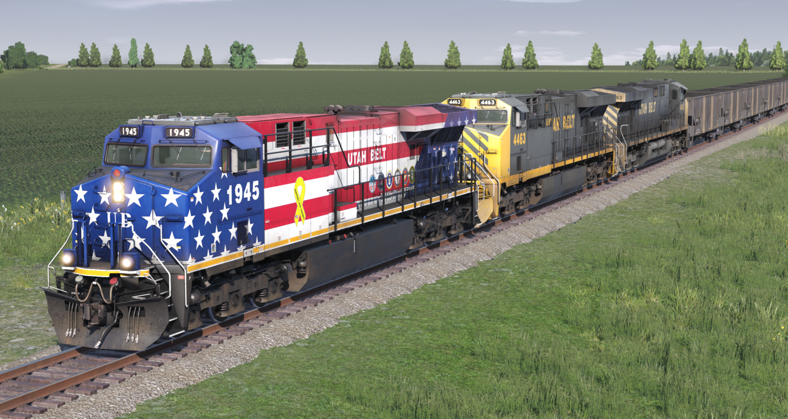 Utah Belt Heritage & Veterans ES44AC - Virtual Railroad Mods