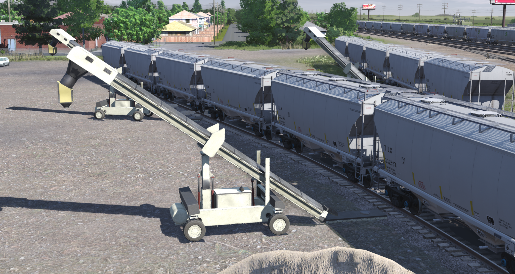 Railcar Commodity Unloader - Virtual Railroad Mods